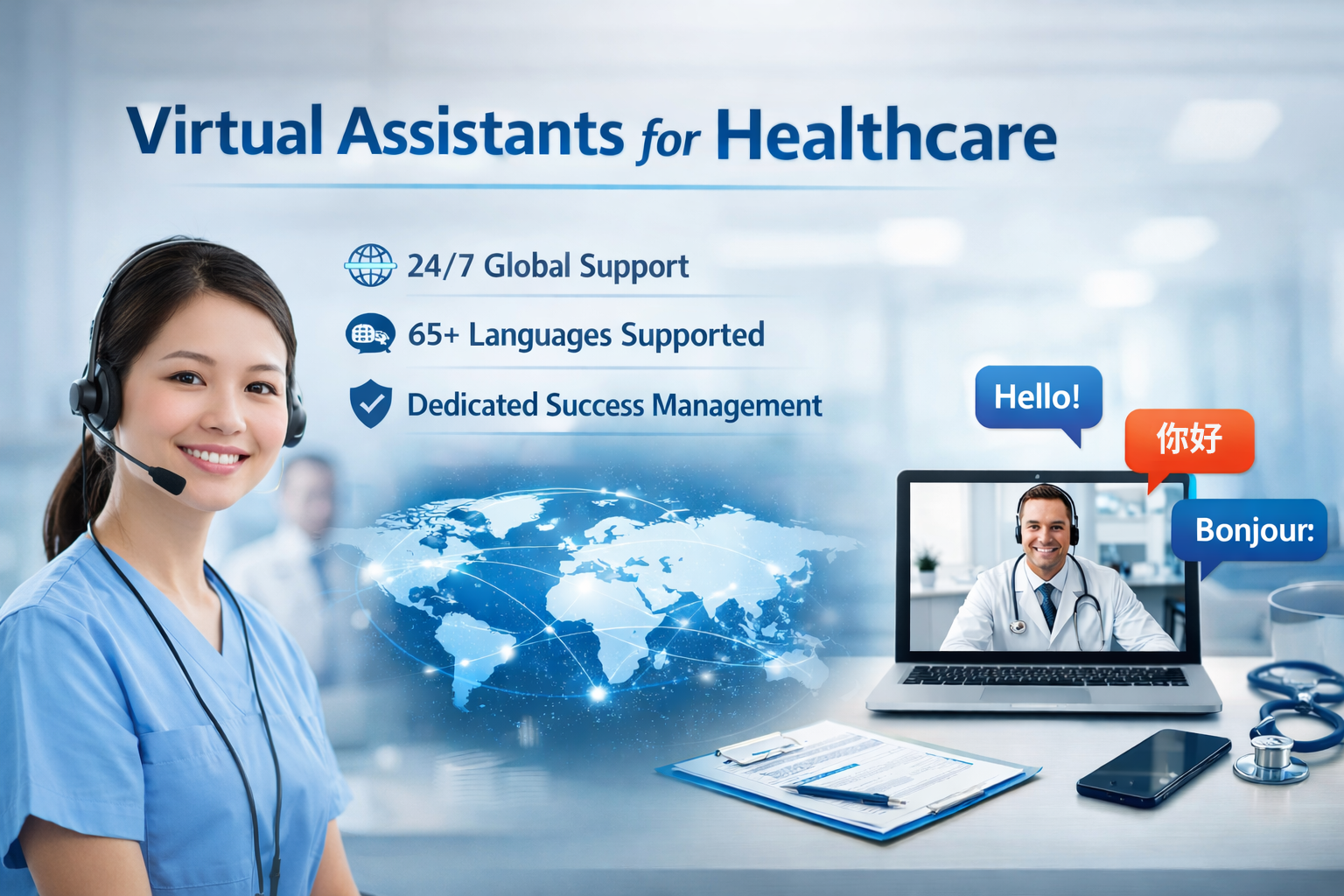 Virtual Assistants for Healthcare | Multilingual 24/7 Support by Callnovo